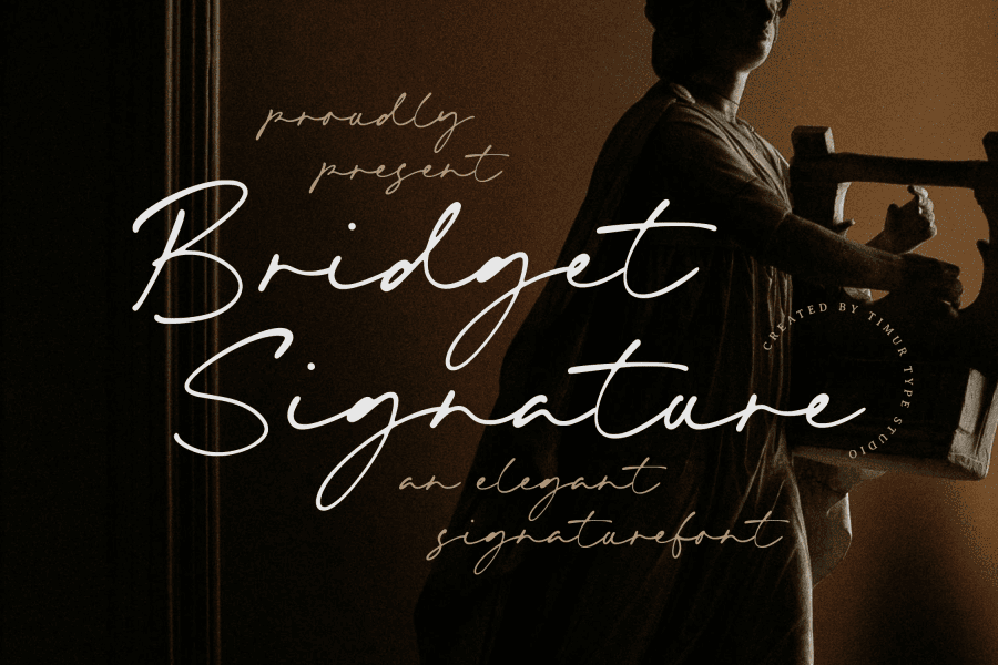 Bridget Signature Font · 1001 Fonts