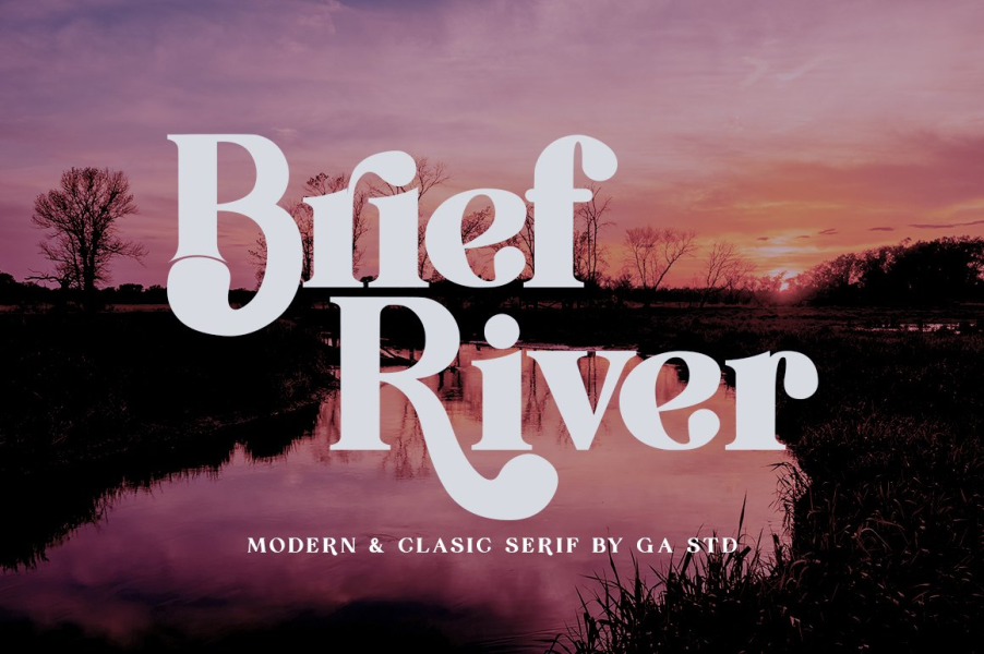 Brief River Font · 1001 Fonts