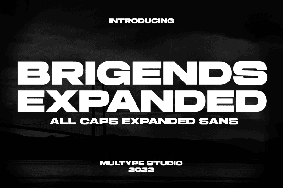 Brigends Expanded Font · 1001 Fonts