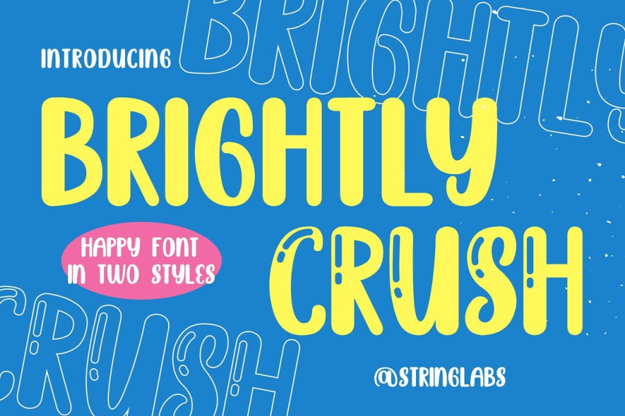 Brightly Crush Font Family · 1001 Fonts