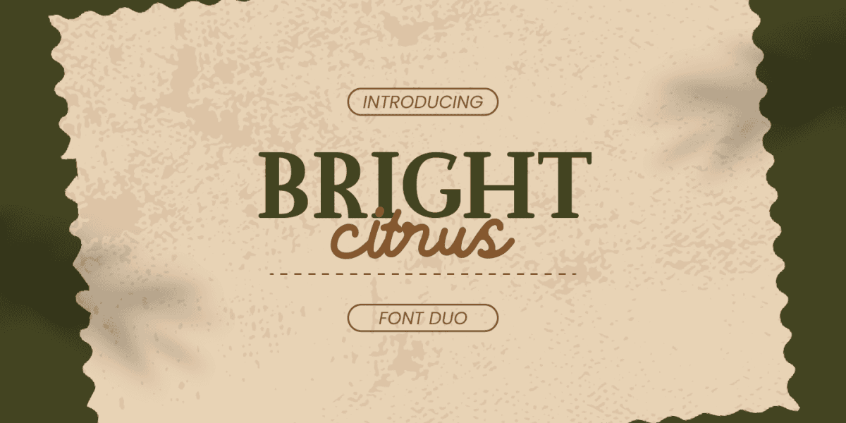 Bright Citrus Serif Font · 1001 Fonts