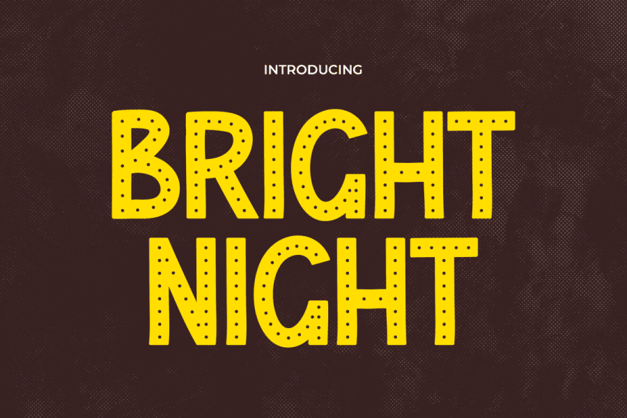 BRIGHT-NIGHT Font · 1001 Fonts