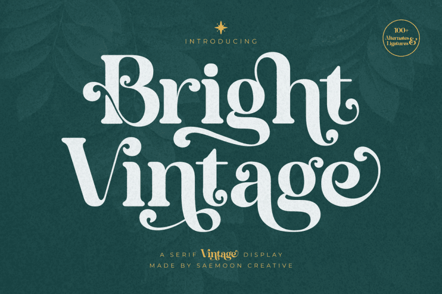 Bright Vintage Font · 1001 Fonts
