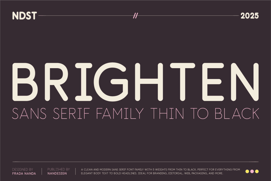 Brighten Rounded Font Family · 1001 Fonts