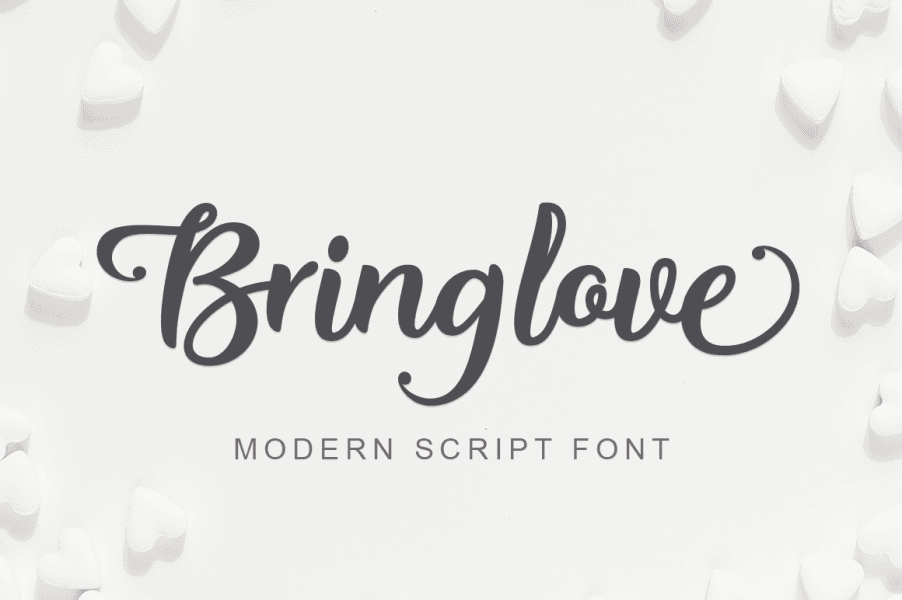Bring love Font · 1001 Fonts