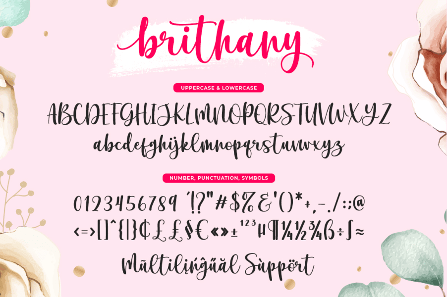 Brithany Font · 1001 Fonts