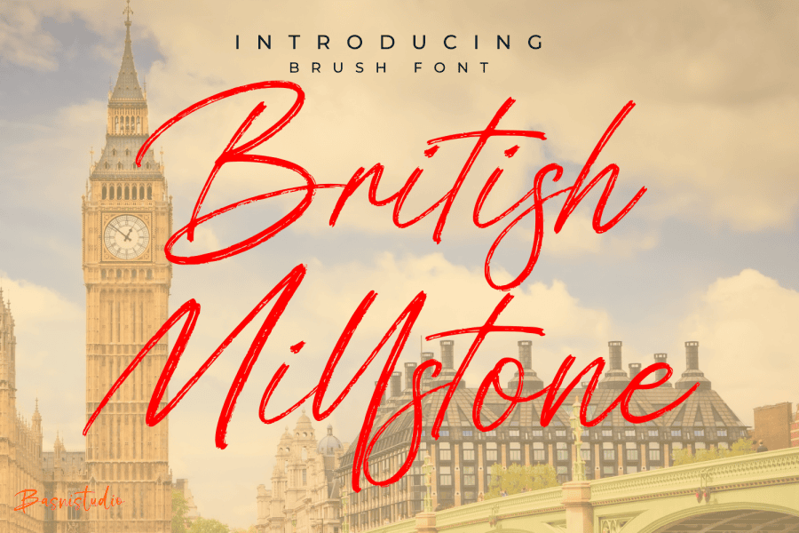 British Millstone Font · 1001 Fonts