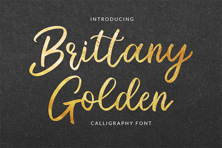 Brittany Golden Font · 1001 Fonts