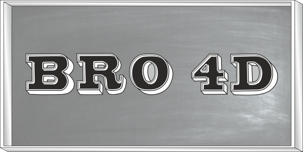 Bro 4D Demo Font · 1001 Fonts