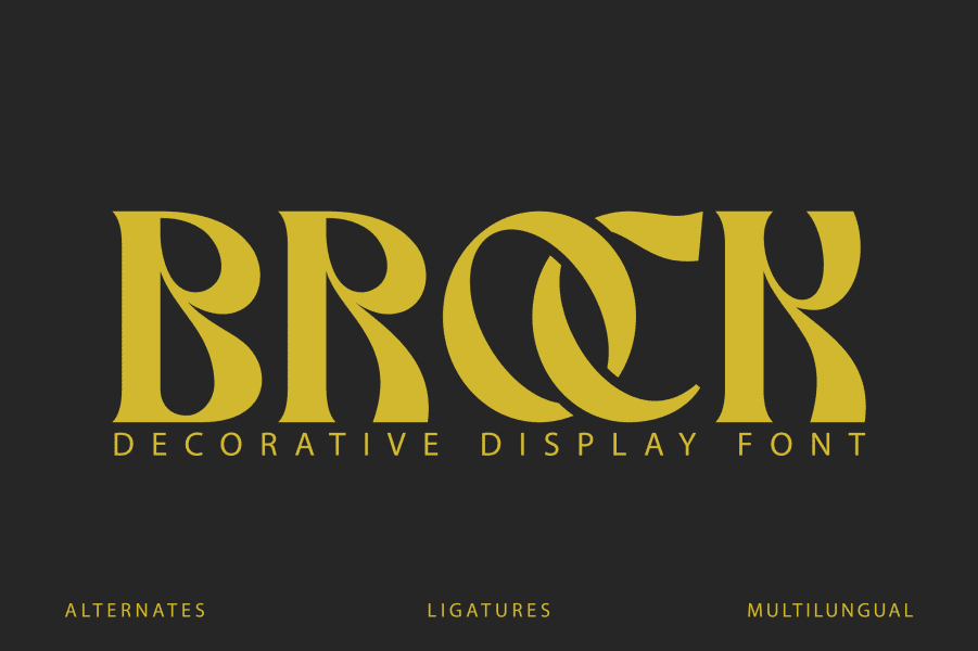 Brock Font · 1001 Fonts
