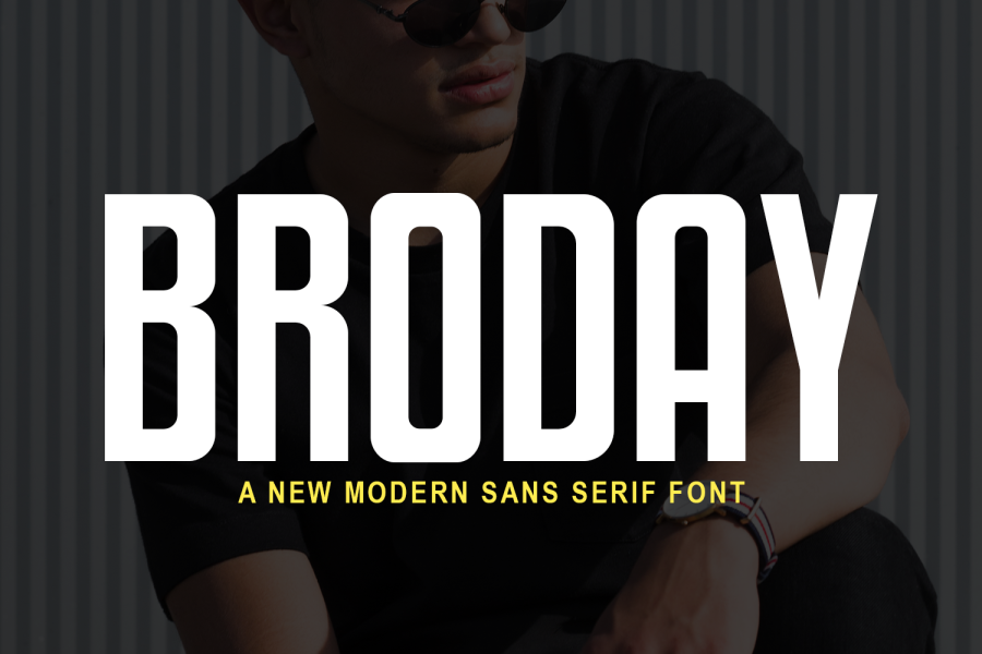 BRODAY Font · 1001 Fonts