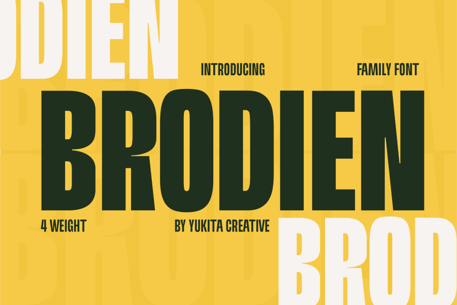 Brodien Font Family · 1001 Fonts