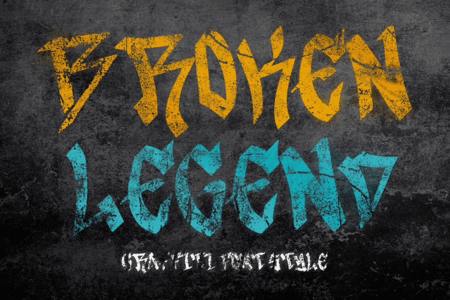 Broken Legend Demo Font · 1001 Fonts