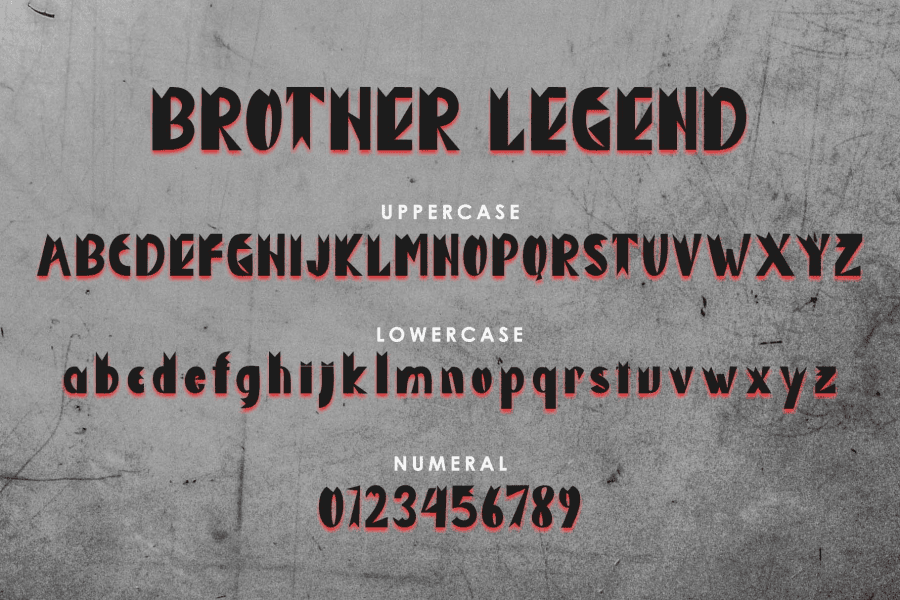 Brother Legend Font · 1001 Fonts
