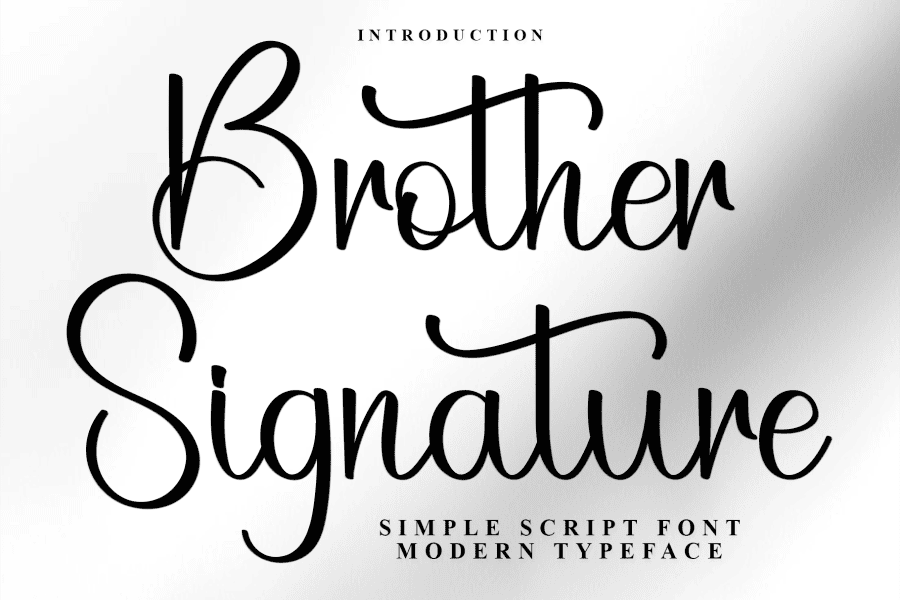 Brother Signature Font · 1001 Fonts