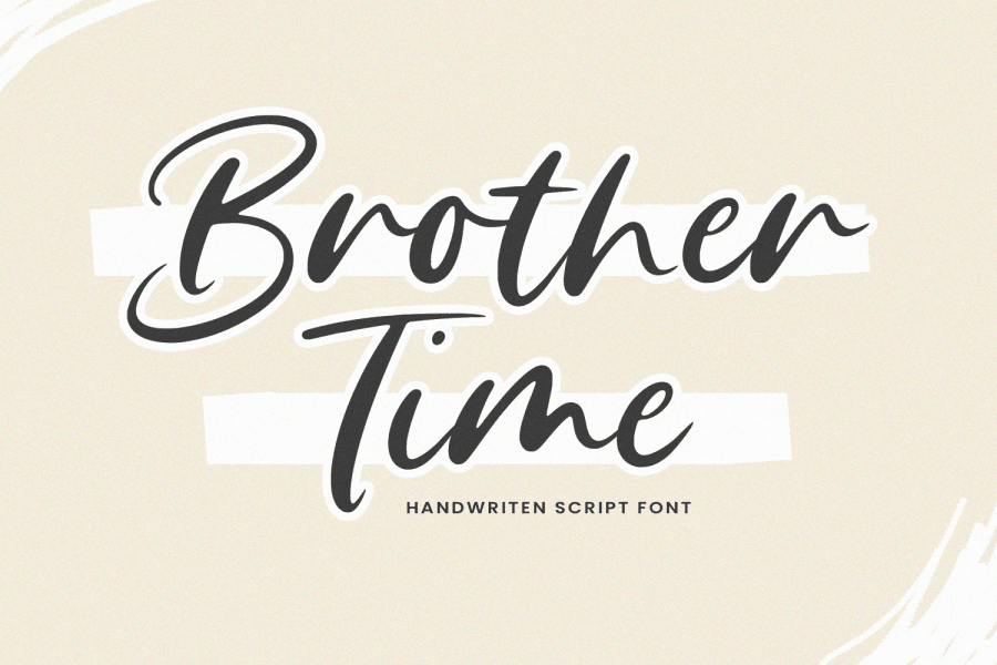 Brother Time Font · 1001 Fonts