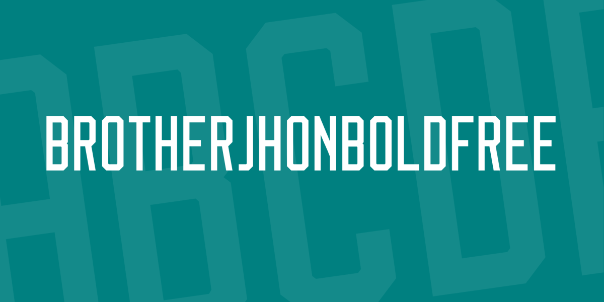 BrotherJhonBoldFree Font · 1001 Fonts