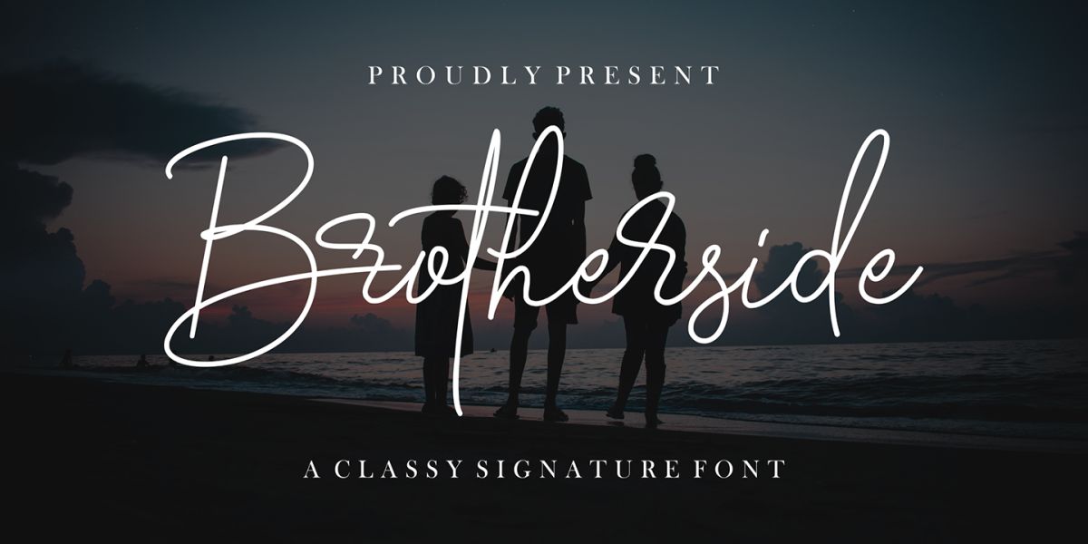Brotherside Signature Font · 1001 Fonts