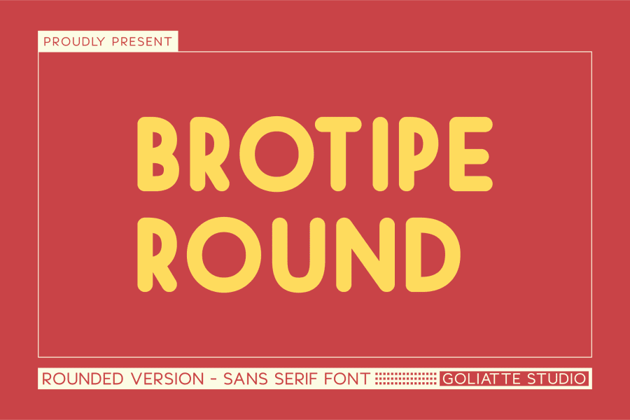 Brotipe Round Font · 1001 Fonts