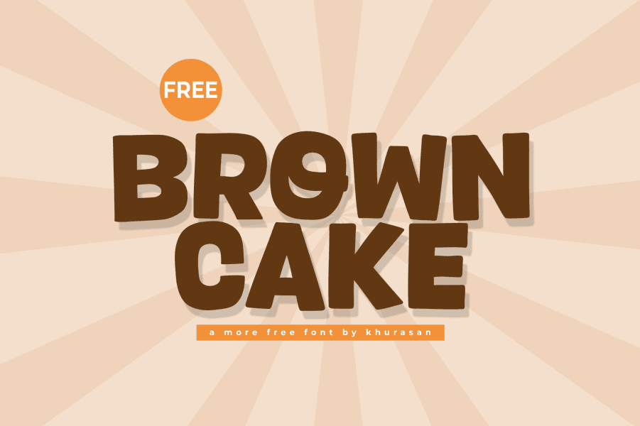 Brown Cake Font · 1001 Fonts