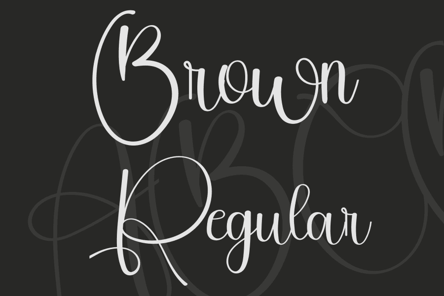 Brown Font · 1001 Fonts