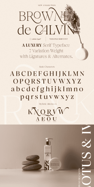 Browne de Calvin Font · 1001 Fonts