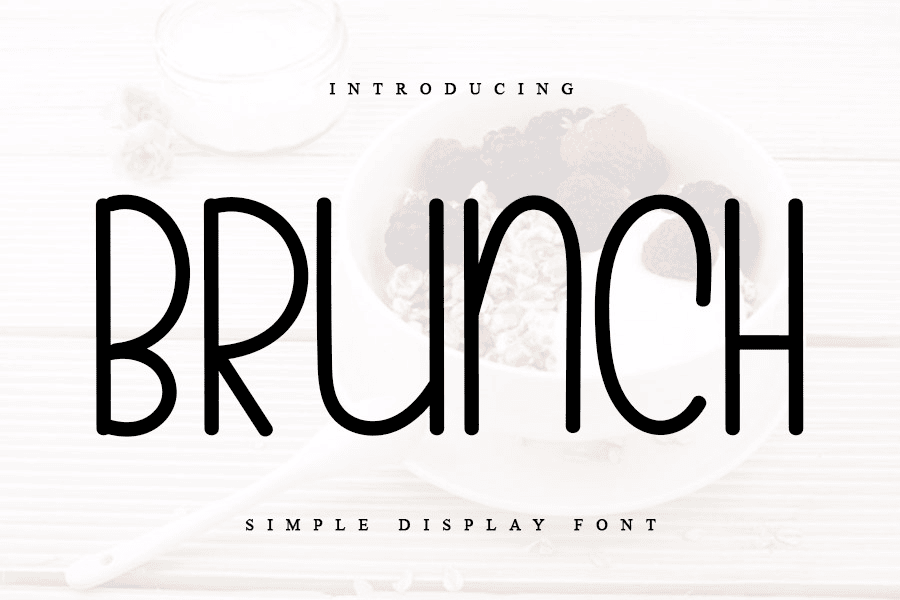 BRUNCH Font · 1001 Fonts