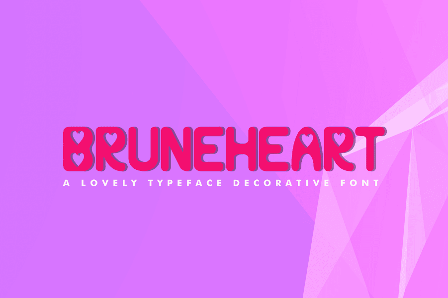 Bruneheart Demo Font · 1001 Fonts