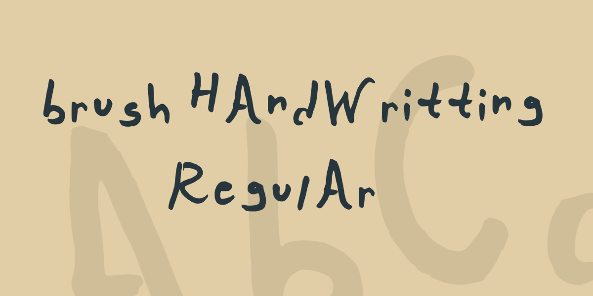Brush Handwritting Font · 1001 Fonts
