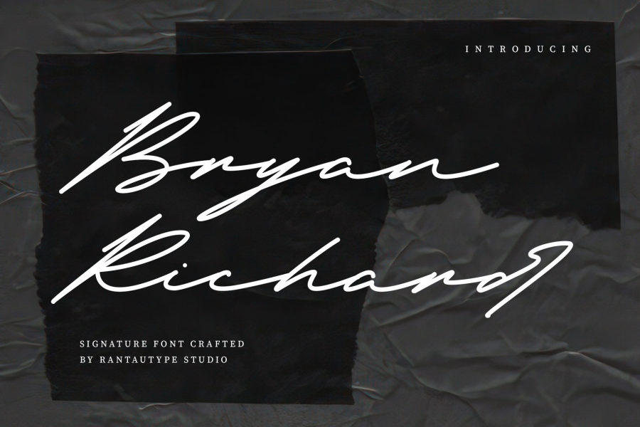 Bryan Richard Font · 1001 Fonts
