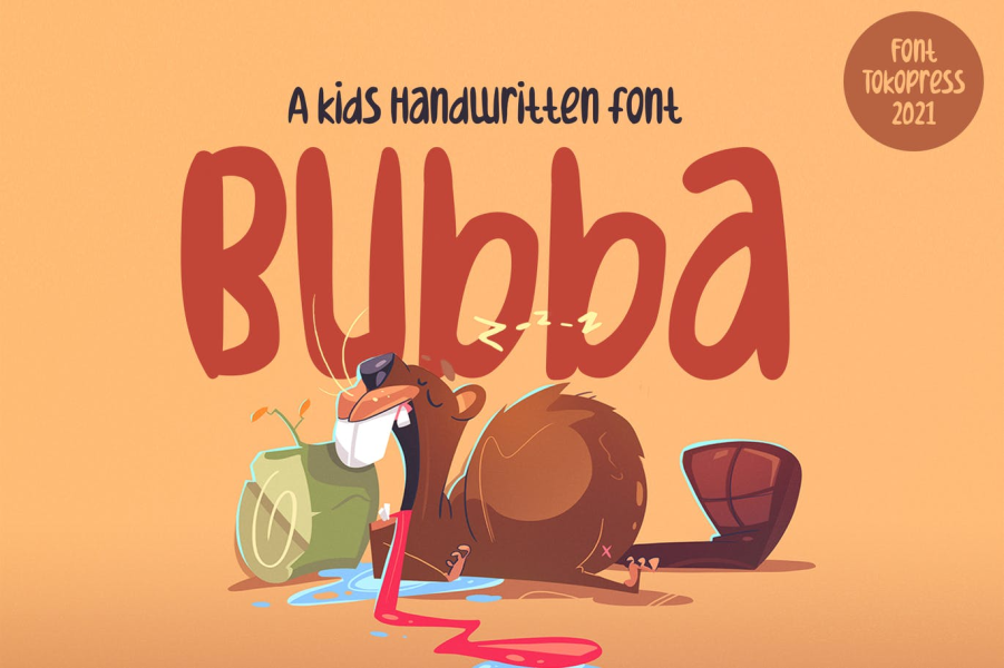 Bubba Font · 1001 Fonts