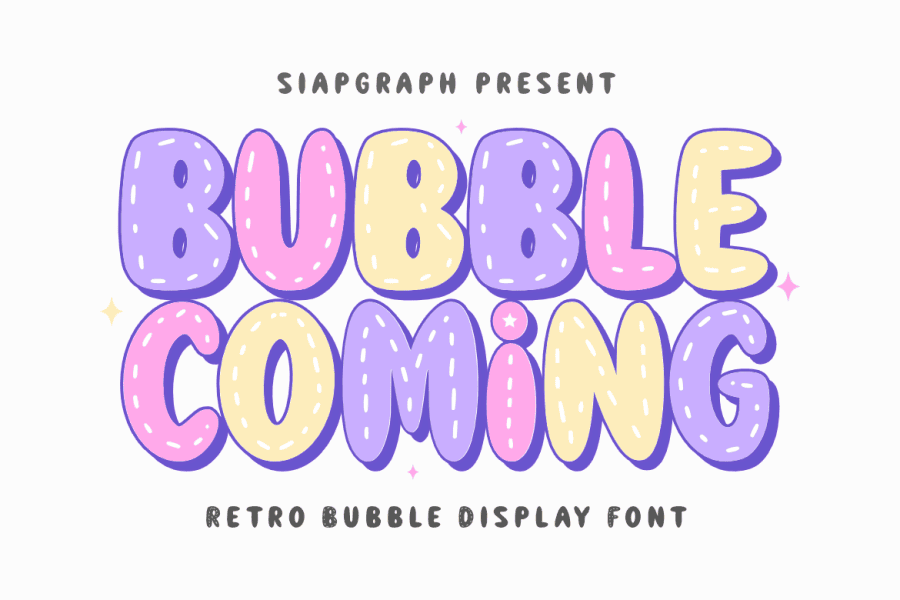 Bubble Coming Font · 1001 Fonts