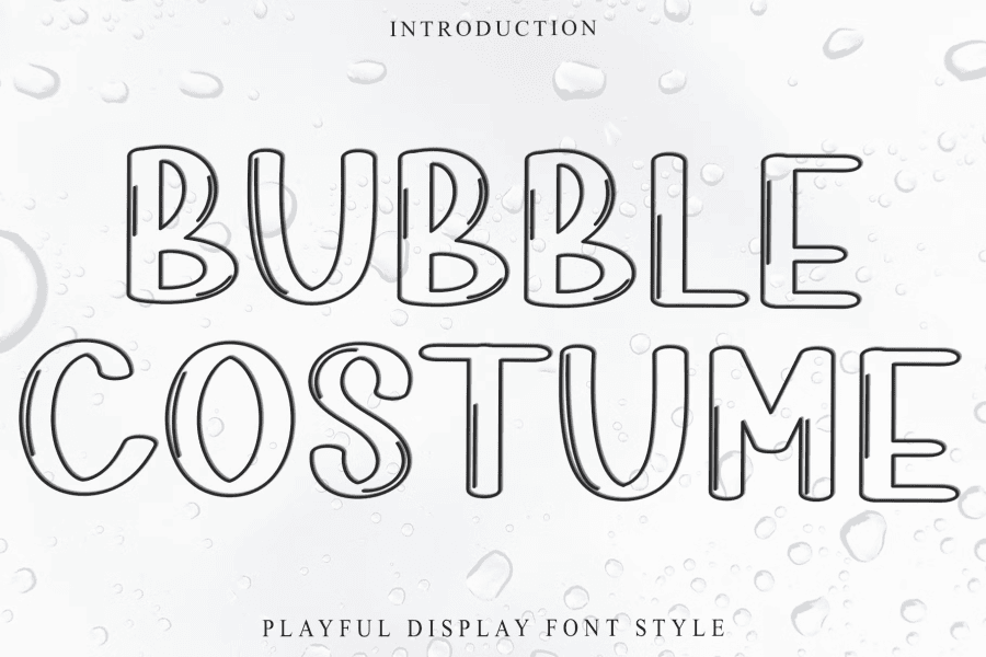 Bubble Costum Font · 1001 Fonts