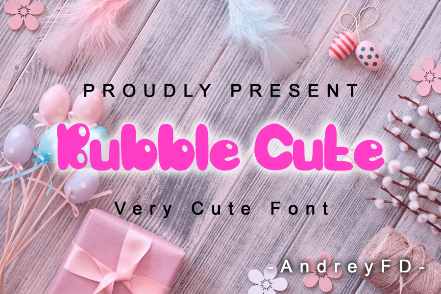 Bubble Cute Font · 1001 Fonts
