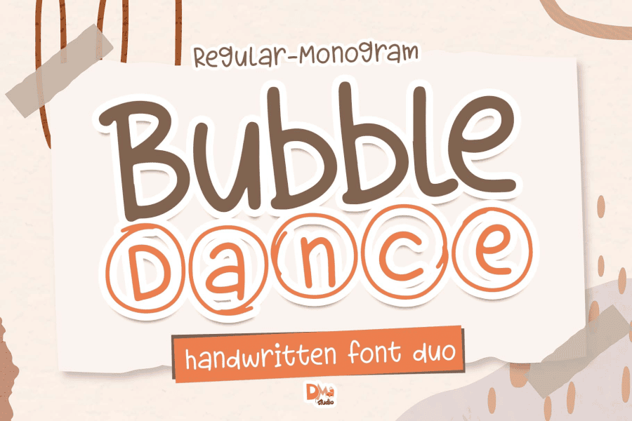 Bubble Dance Monogram Font · 1001 Fonts