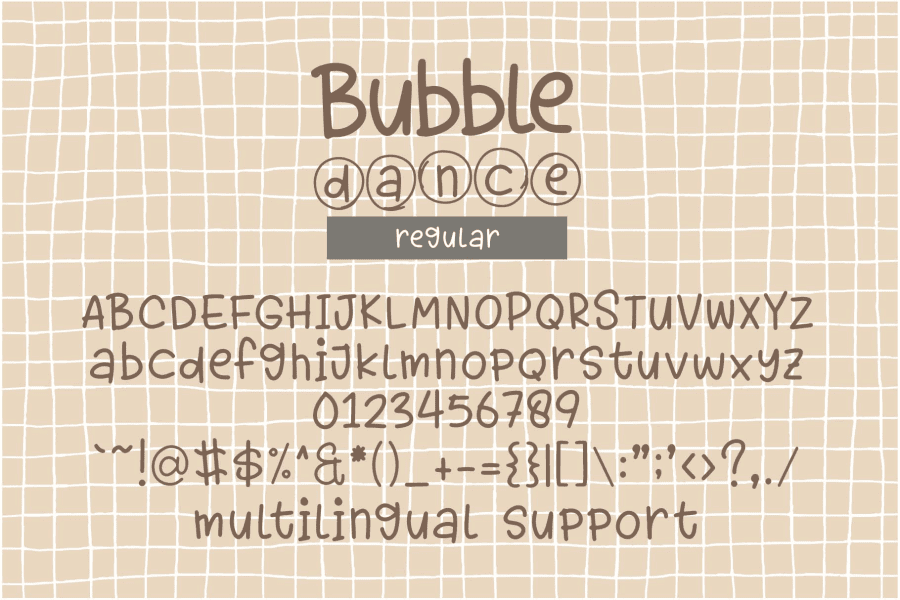 Bubble Dance Monogram Font · 1001 Fonts