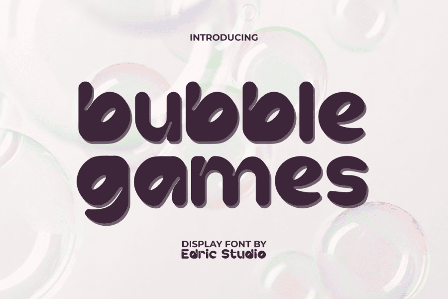 Bubble Games Demo Font · 1001 Fonts