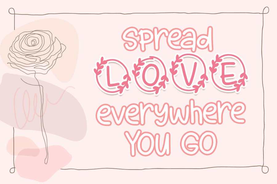 Bubble Heart Monogram Font · 1001 Fonts