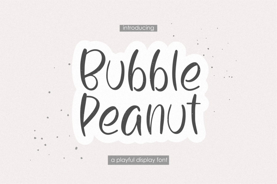 Bubble Peanut Font · 1001 Fonts