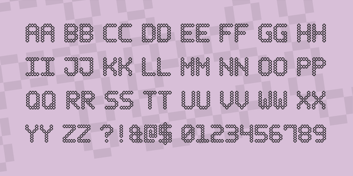 Bubble Pixel-7 Font · 1001 Fonts