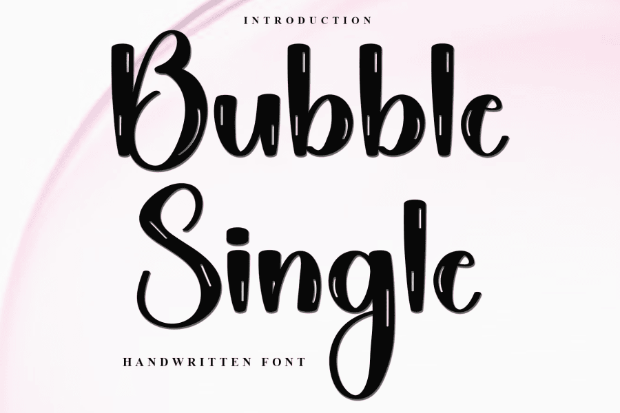 Bubble Single Font · 1001 Fonts