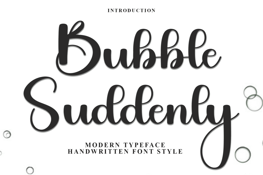 Bubble Suddenly Font 1001 Fonts