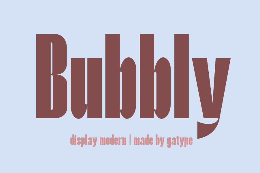 Bubbly Font · 1001 Fonts