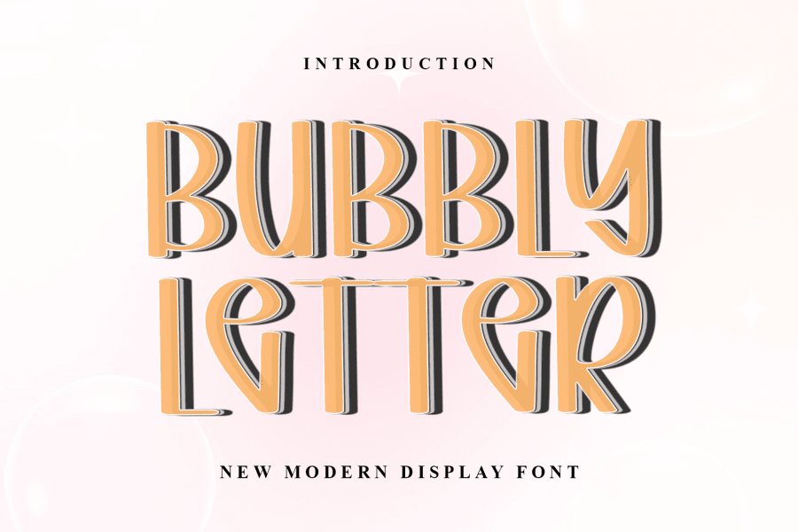 Bubbly Letter Font · 1001 Fonts