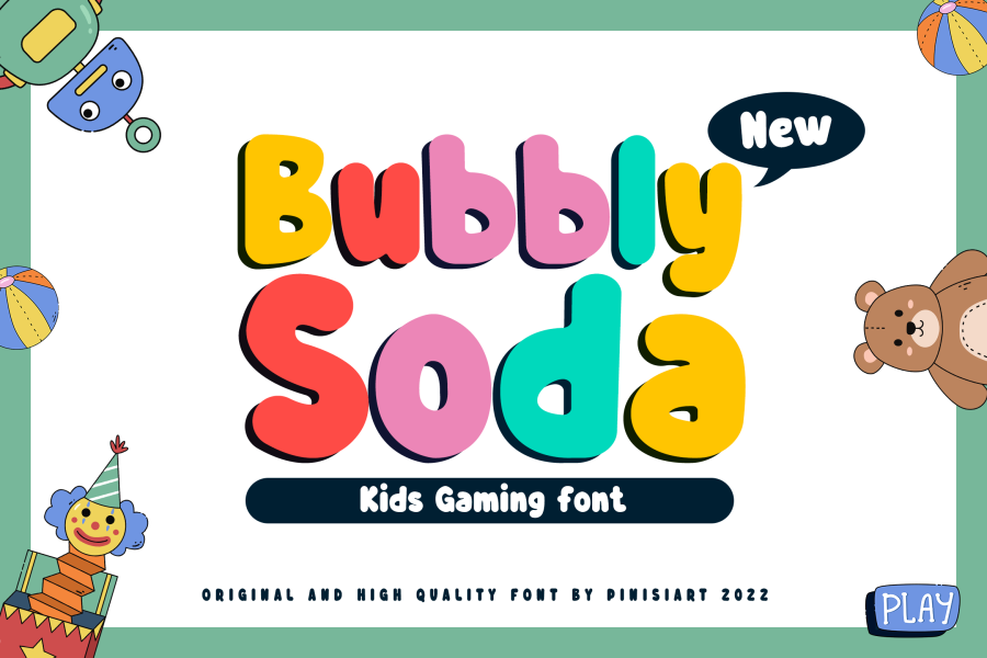 Bubbly-Soda Font · 1001 Fonts