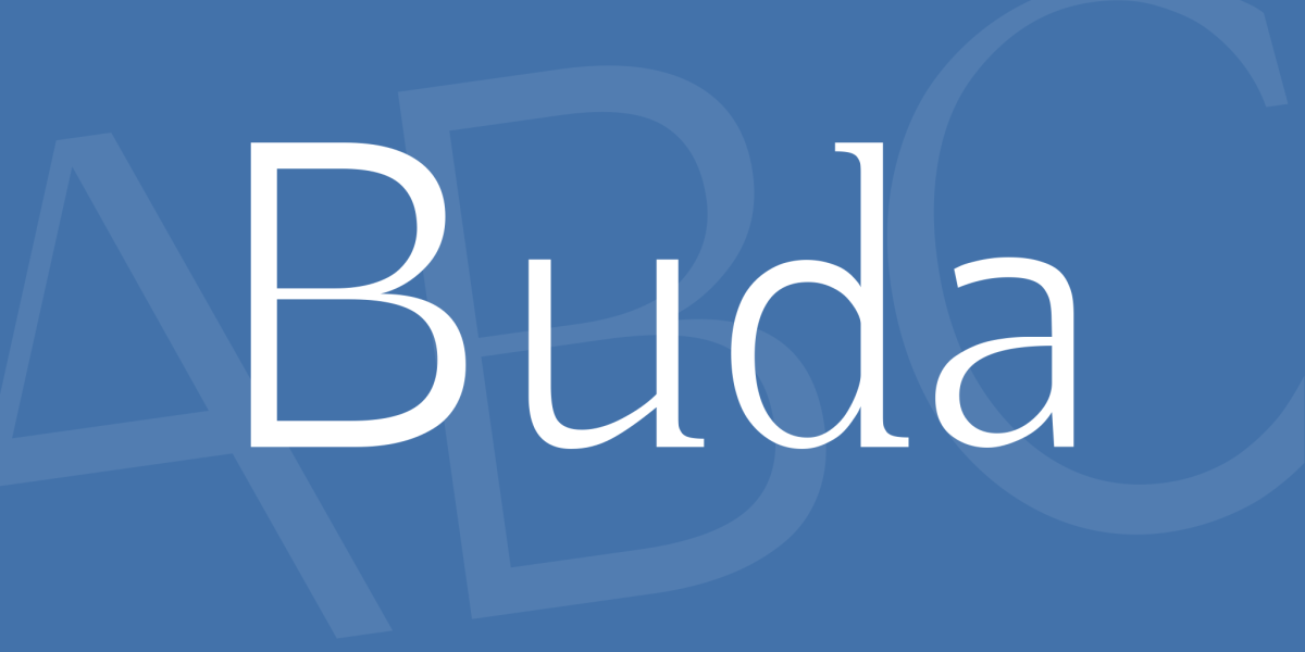 Buda Font · 1001 Fonts