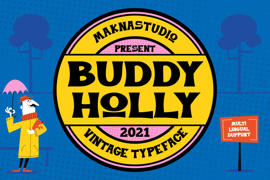 BUDDY HOLLY Font · 1001 Fonts