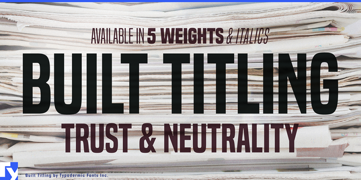 Built Titling Font Family · 1001 Fonts