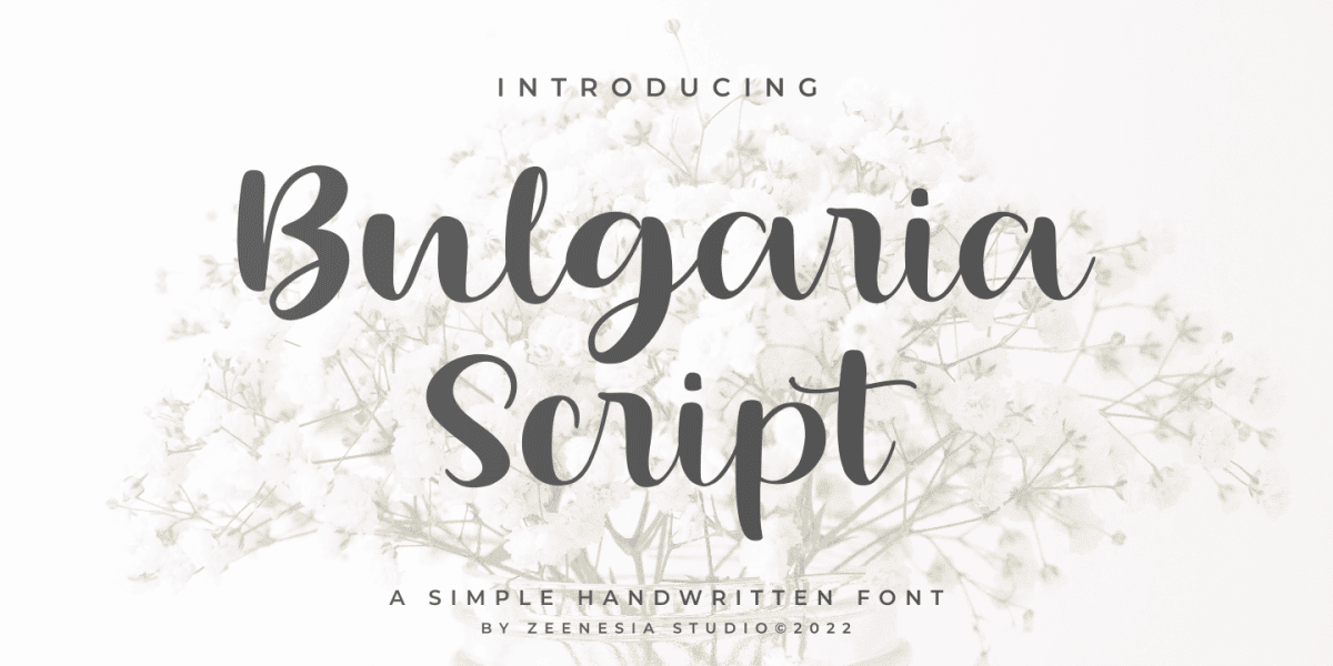 Bulgaria Script Font · 1001 Fonts
