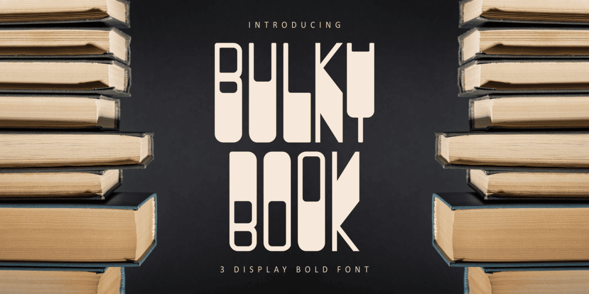 BULKY BOOK Font · 1001 Fonts